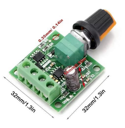 Actuell Electronics - ΡΥΘΜΙΣΤΗΣ ΣΤΡΟΦΩΝ ΜΟΤΕΡ 1.8V-12V DC 2A